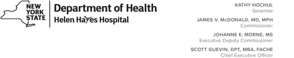 NEW YORK STATE DEPARTMENT OF HEALTH’S HELEN HAYES HOSPITAL APPOINTS DR ...